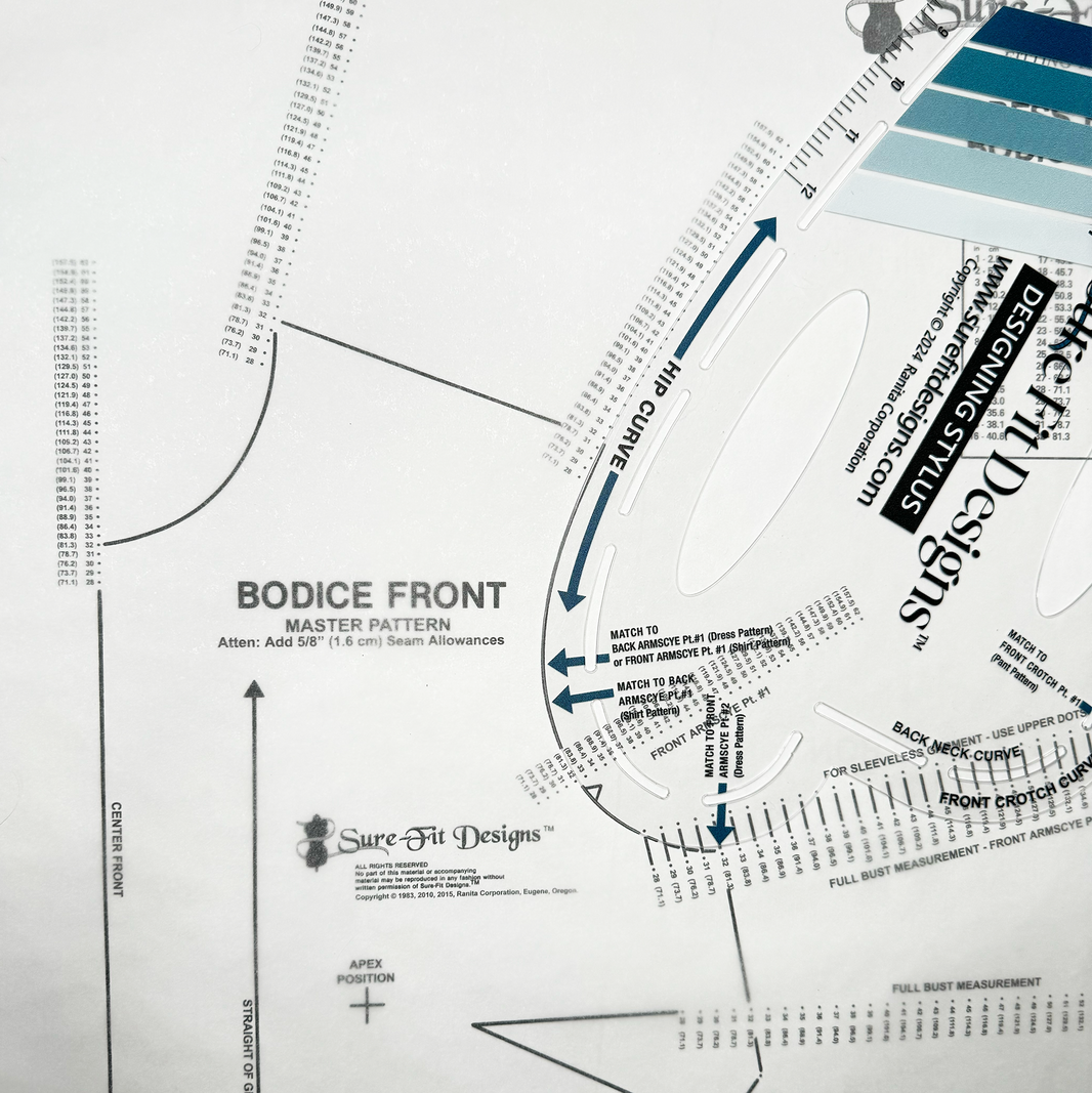 Clear Pattern Making Tools for Professional Sewing - Sure Fit Designs ...